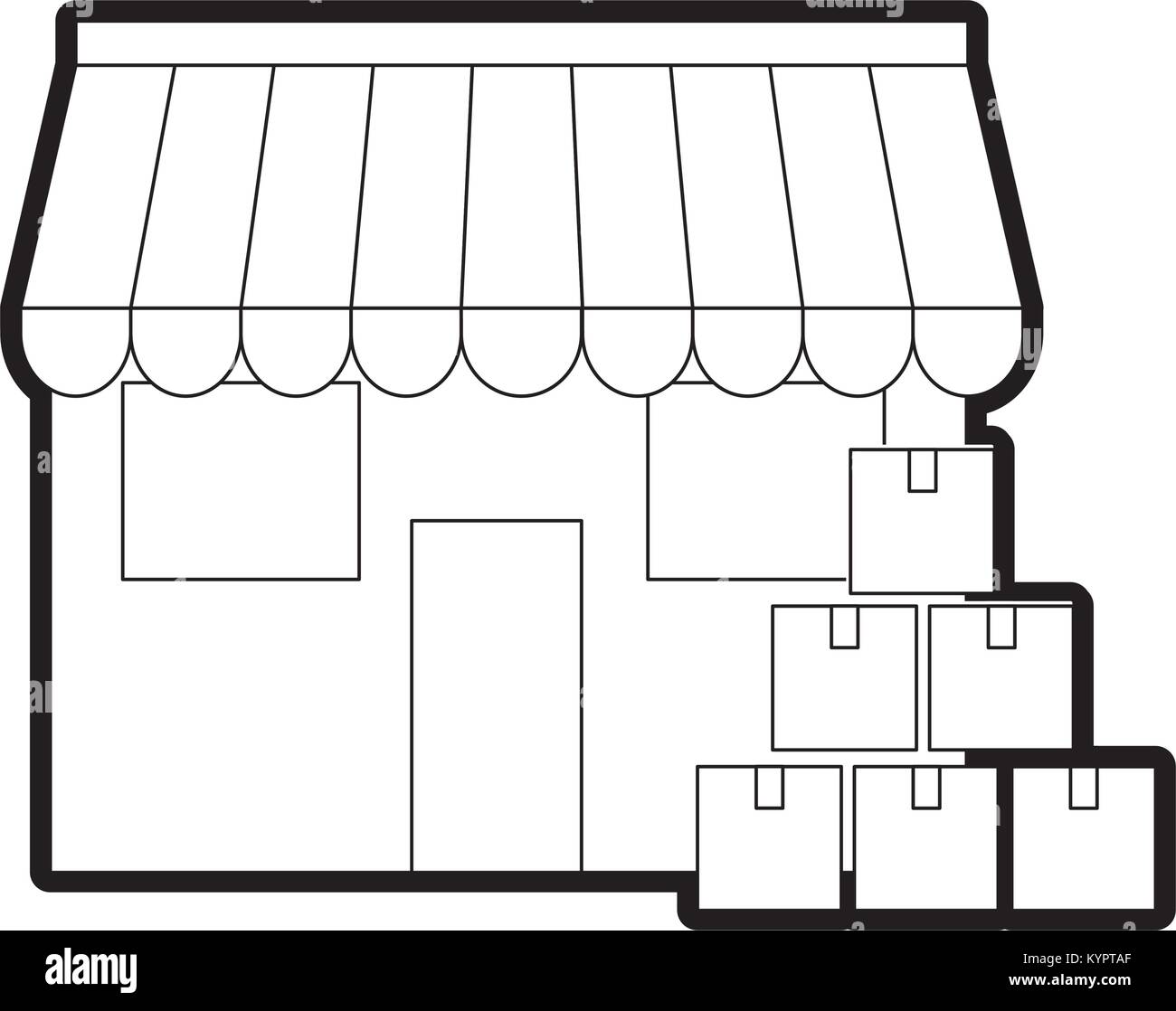 Boxes and store design Stock Vector Image & Art - Alamy