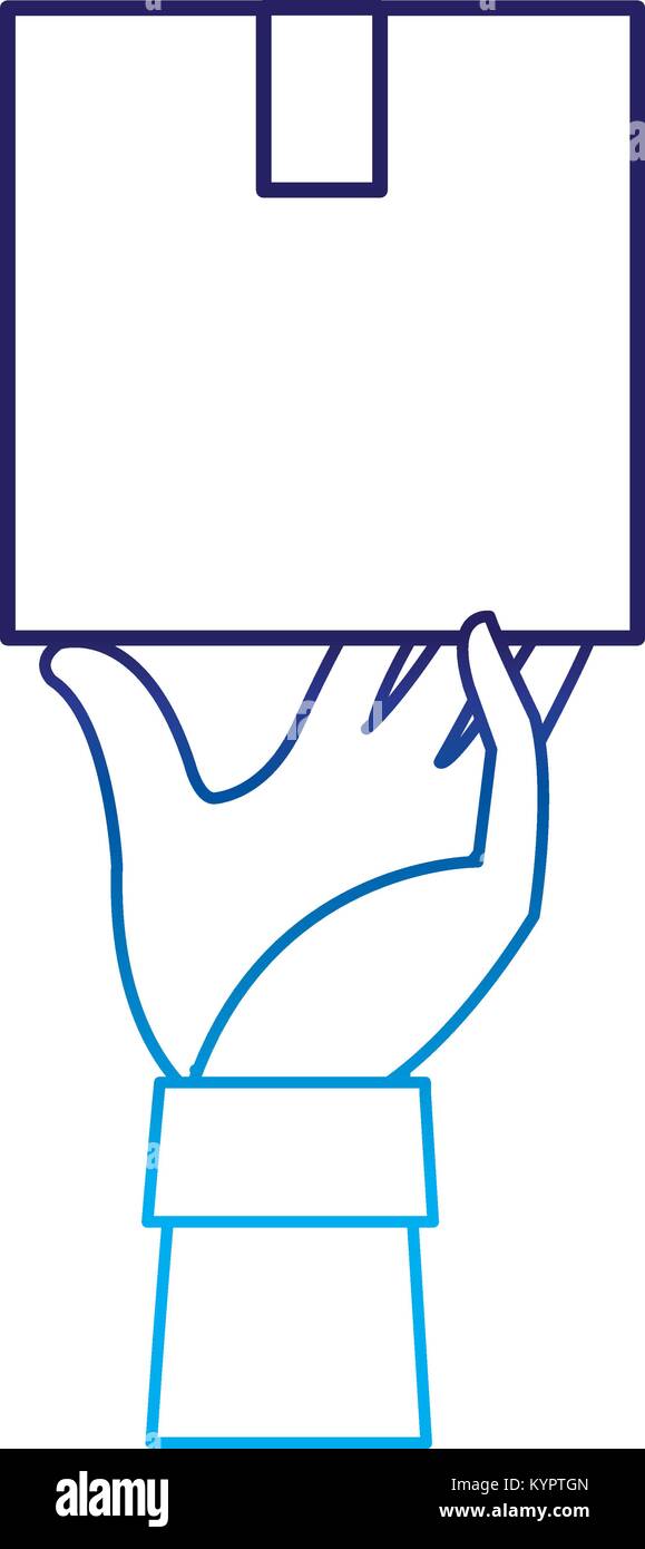 Box and hand design Stock Vector Image & Art - Alamy