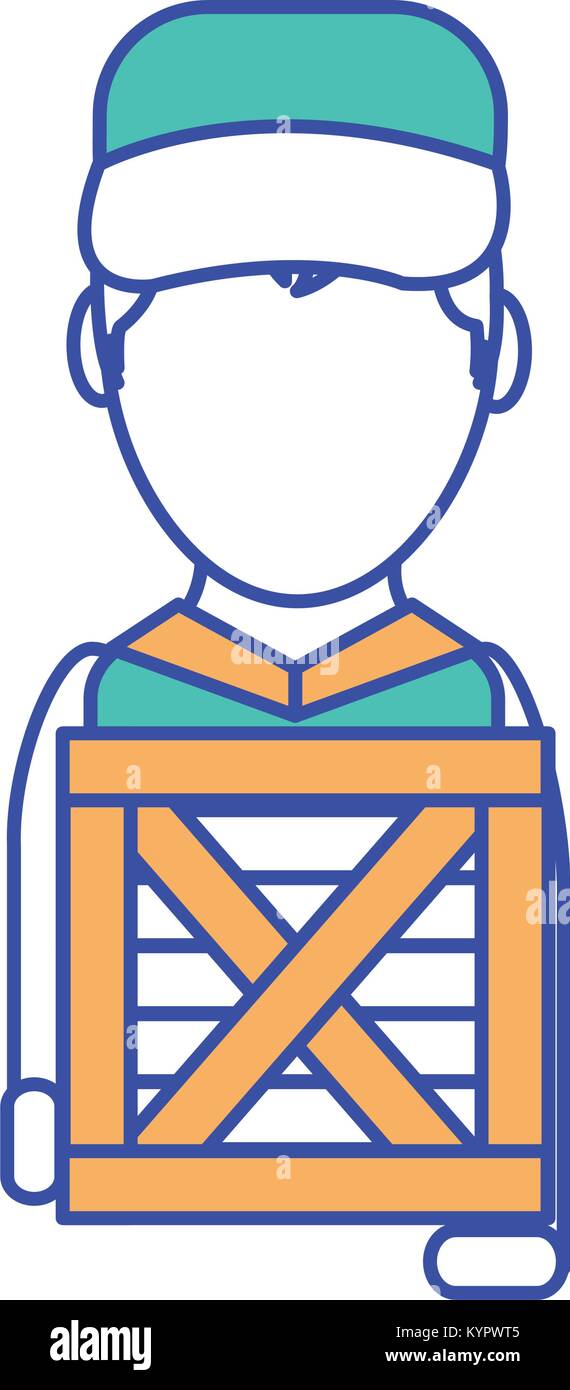 Box and man design Stock Vector Image & Art - Alamy