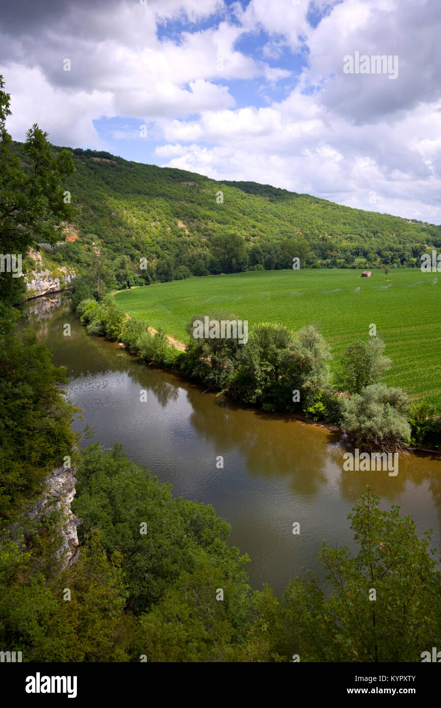 France rural lot valley river hi-res stock photography and images - Alamy