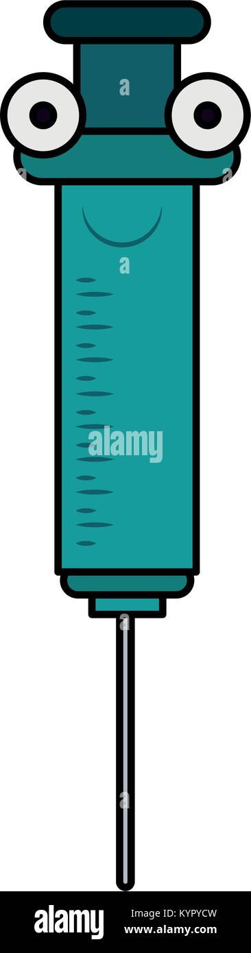 Medical syringe symbol cartoon Stock Vector Image & Art - Alamy