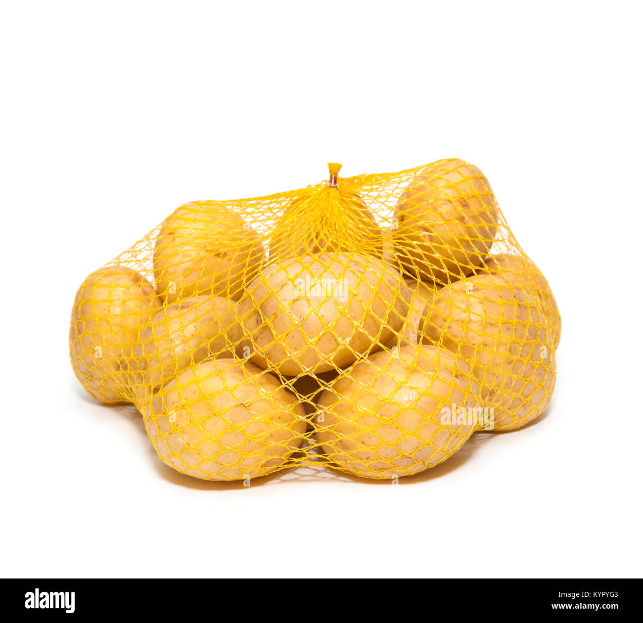 Potatoes fresh in the package isolated on white background Stock Photo ...