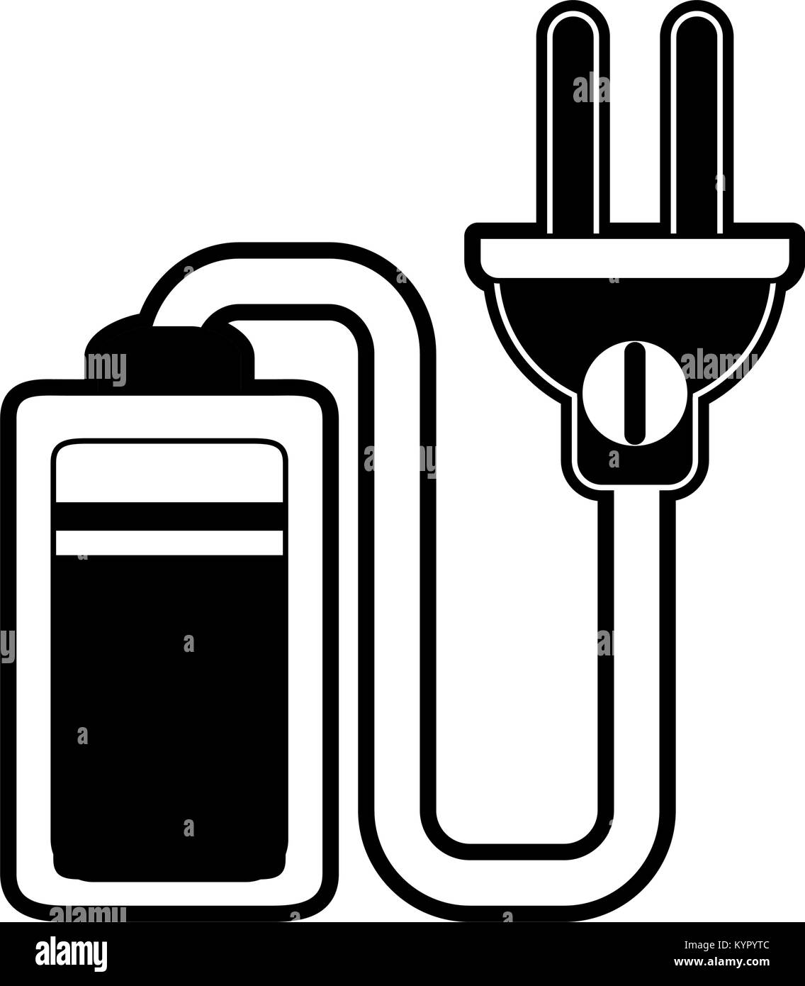 Battery with electric wire Stock Vector Image & Art - Alamy