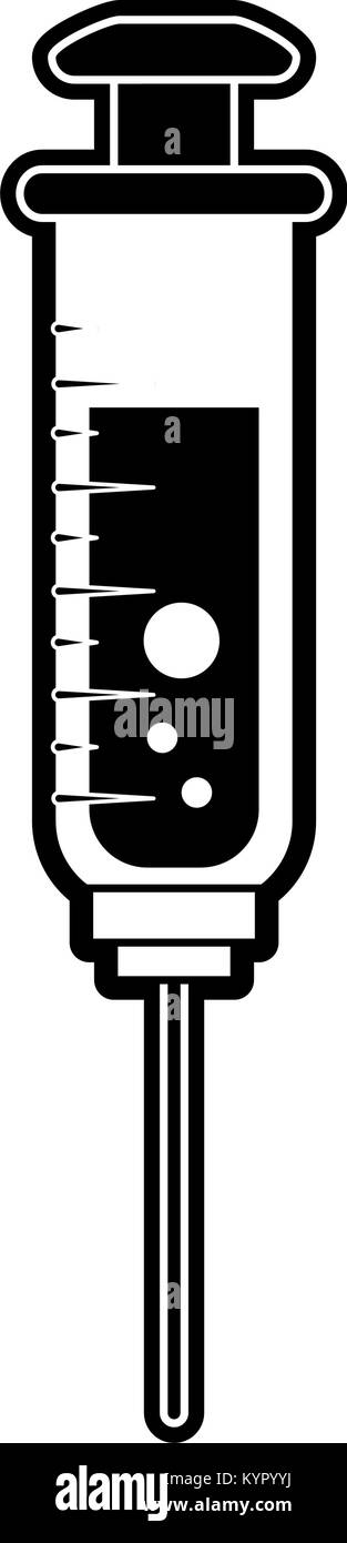Medical syringe symbol Stock Vector Image & Art - Alamy