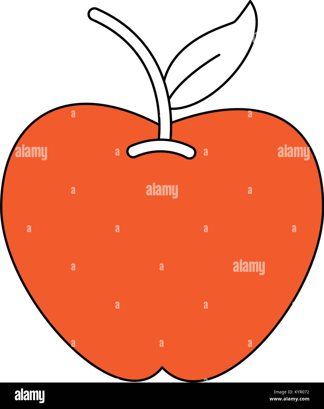 Apple fruit symbol Stock Vector Image & Art - Alamy