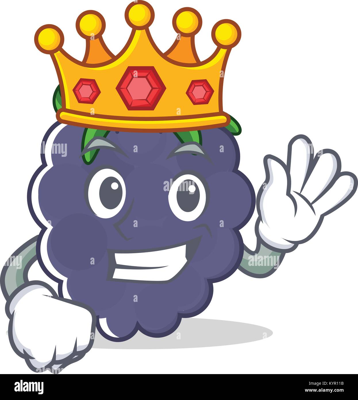 King blackberry mascot cartoon style Stock Vector Image & Art - Alamy