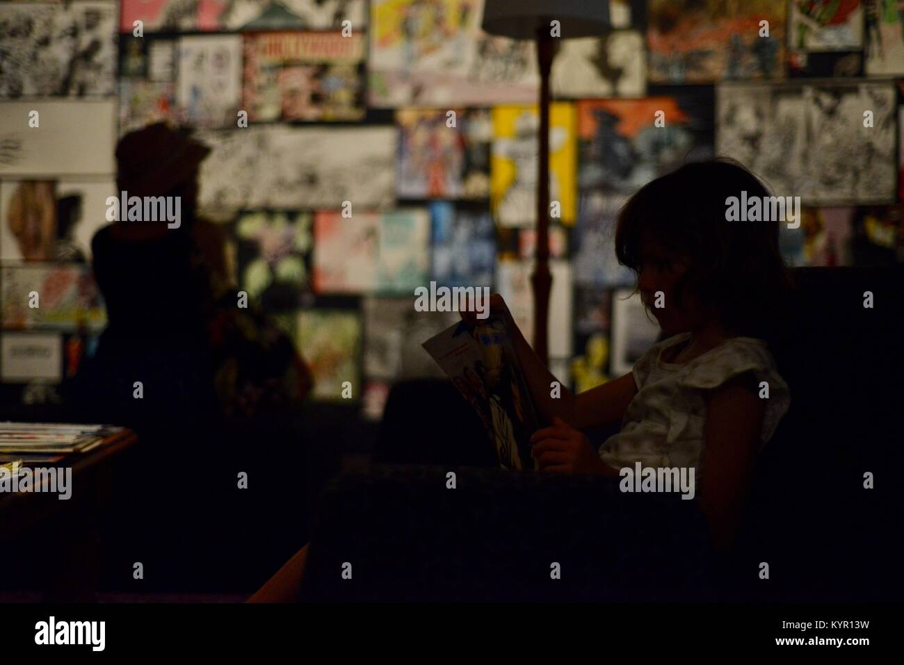 Comic Girl Reading Comic Comics High Resolution Stock Photography and ...