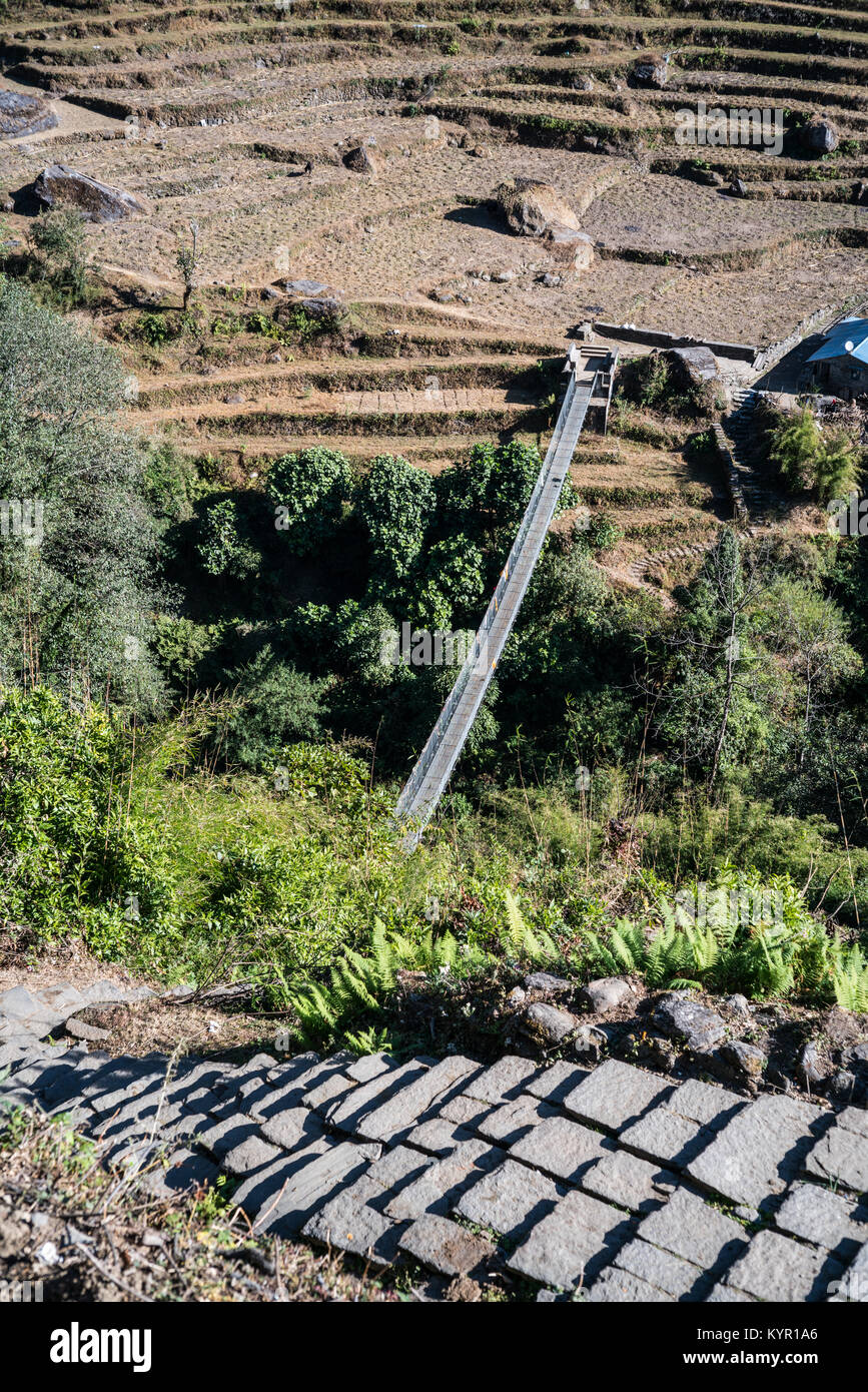 Chomrong, Annapurna base camp trek, Nepal, Asia Stock Photo - Alamy