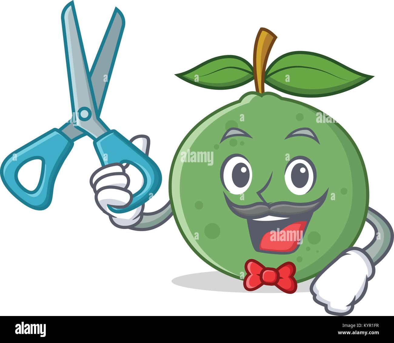 Barber guava character cartoon style Stock Vector Image & Art - Alamy