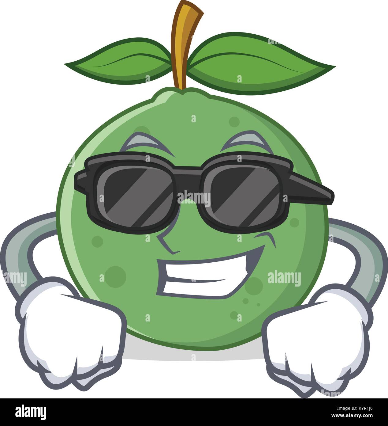 Super cool guava character cartoon style Stock Vector Image & Art - Alamy