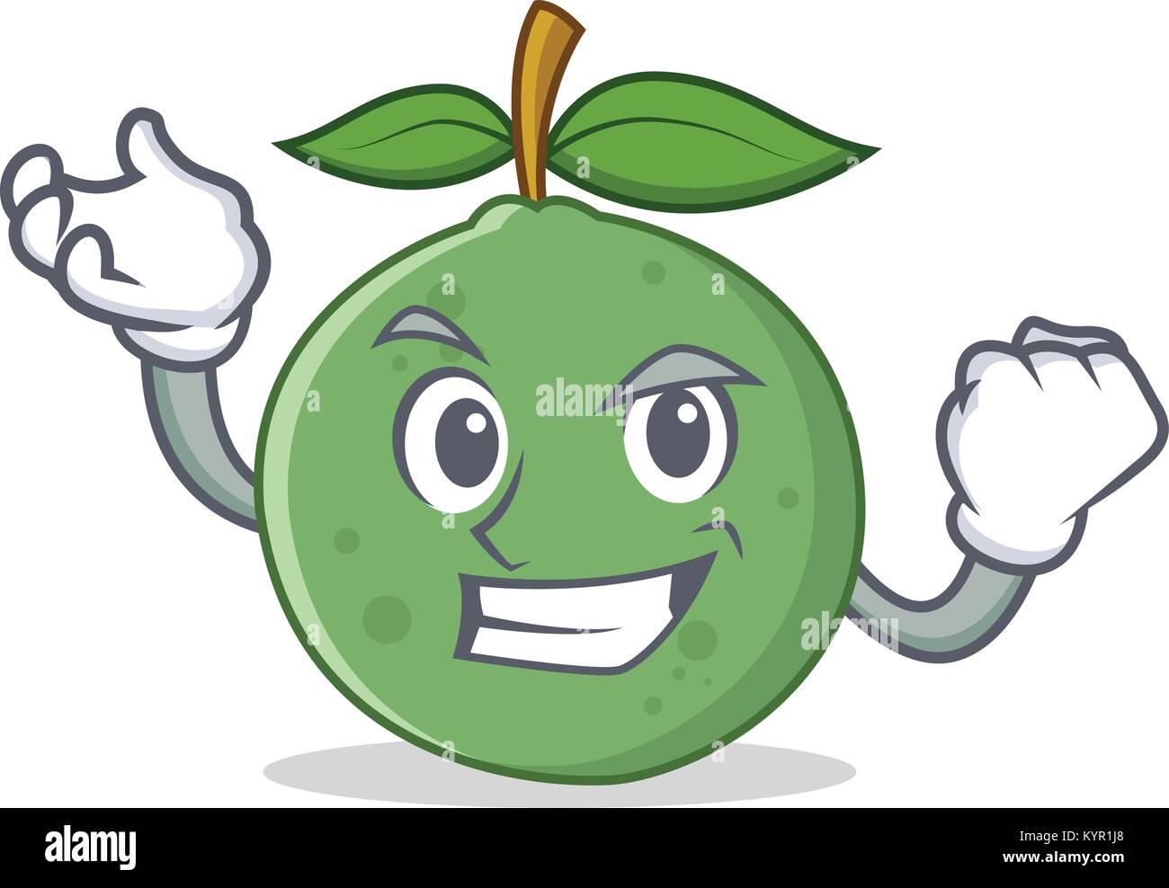 Successful guava character cartoon style Stock Vector Image & Art - Alamy