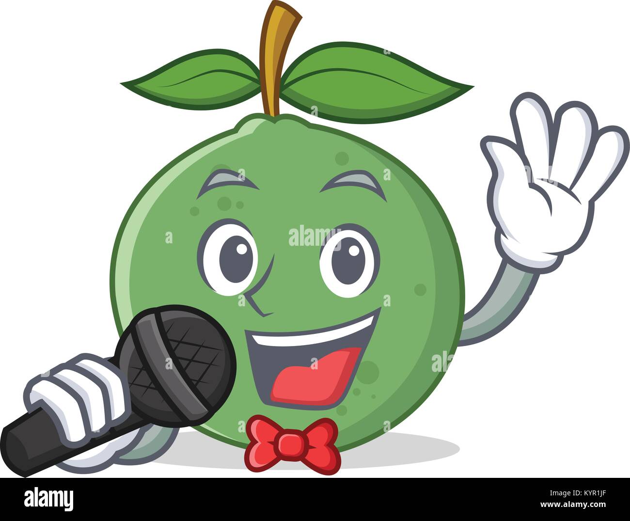 Singing guava mascot cartoon style Stock Vector Image & Art - Alamy