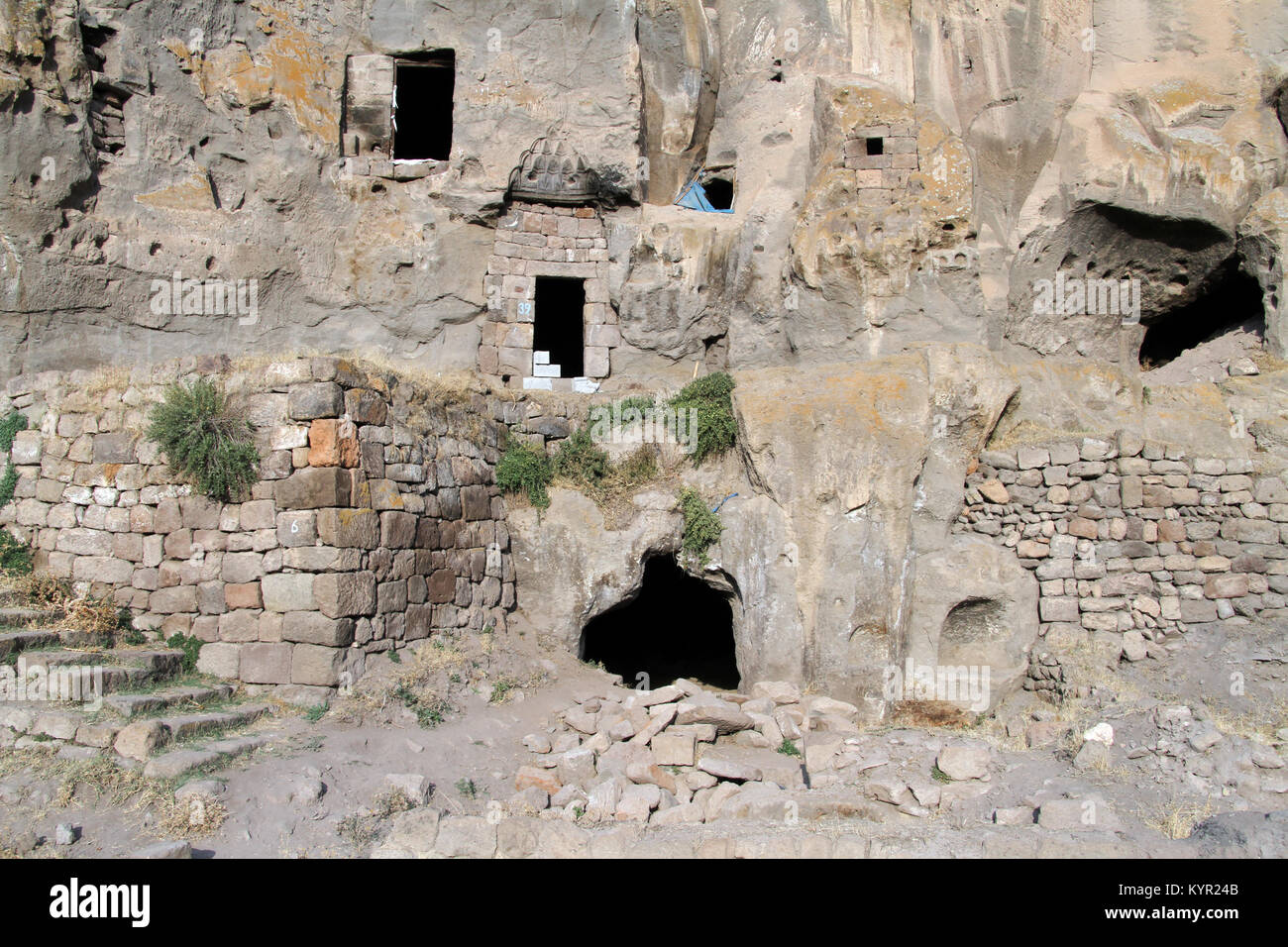 Ancient ruins and caves in Ahlat, Turkey Stock Photo - Alamy
