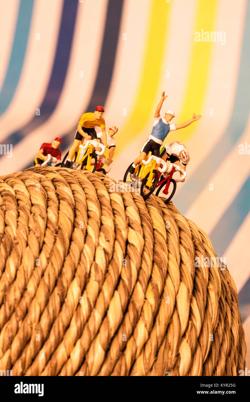 cyclist winning the race conceptual Stock Photo - Alamy