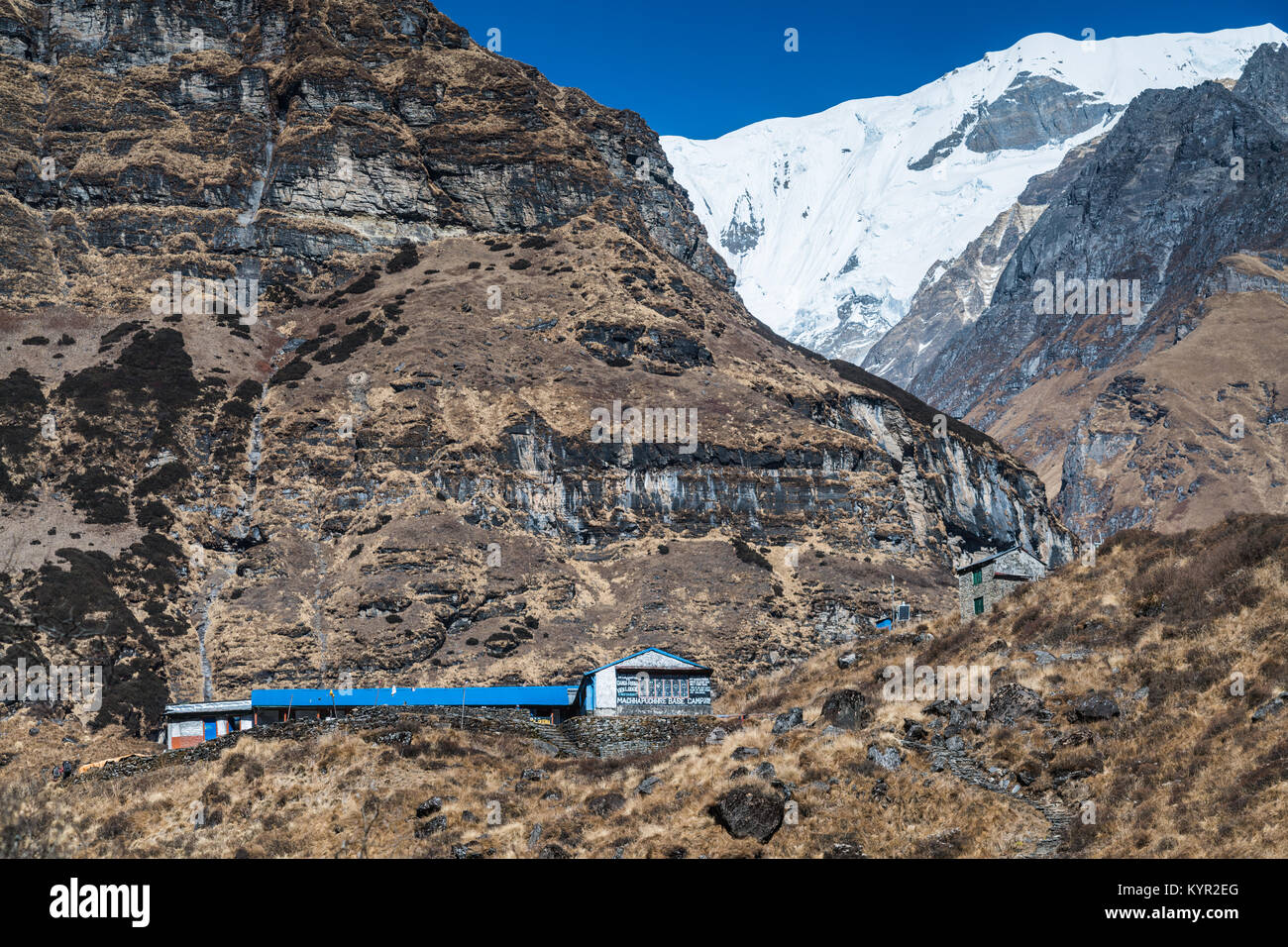 Machapuchare base camp, MBC, ABC, Annapurna base camp trek, Nepal, Asia ...