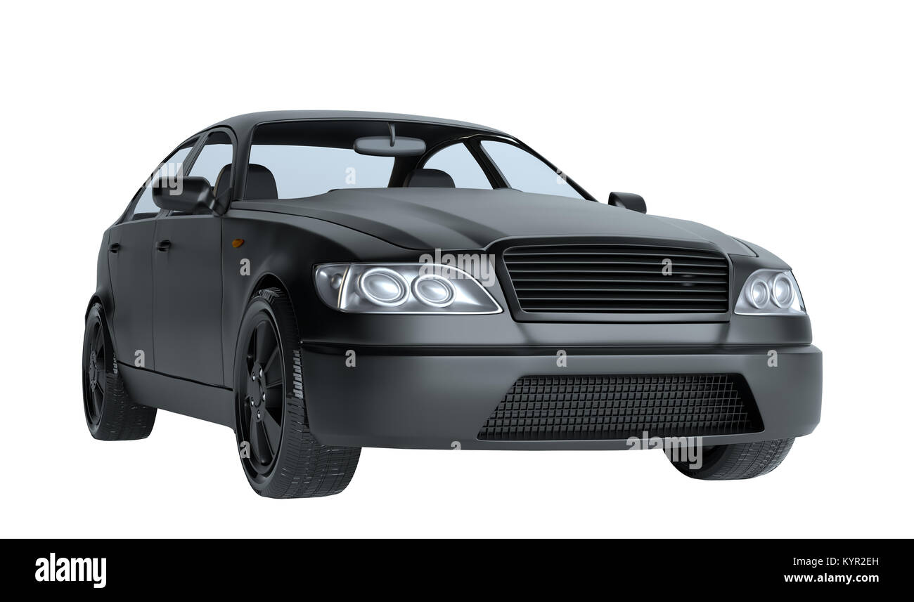 A CG render of a generic luxury sedan Stock Photo - Alamy