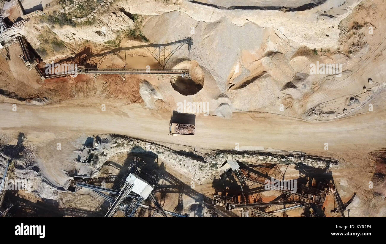 Large quarry gravel mining sand hi-res stock photography and images - Alamy
