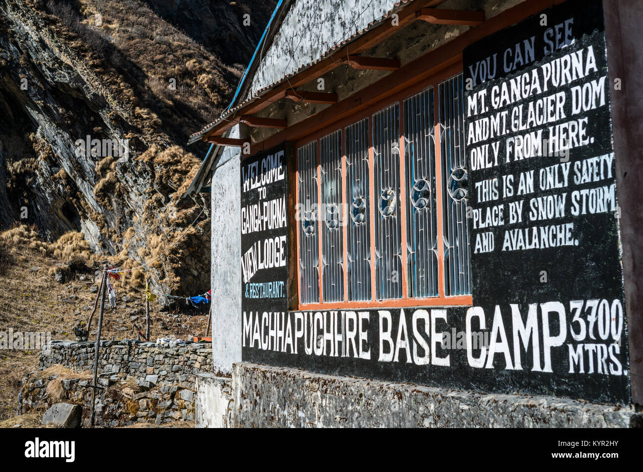 Machapuchare base camp, MBC, ABC, Annapurna base camp trek, Nepal, Asia ...