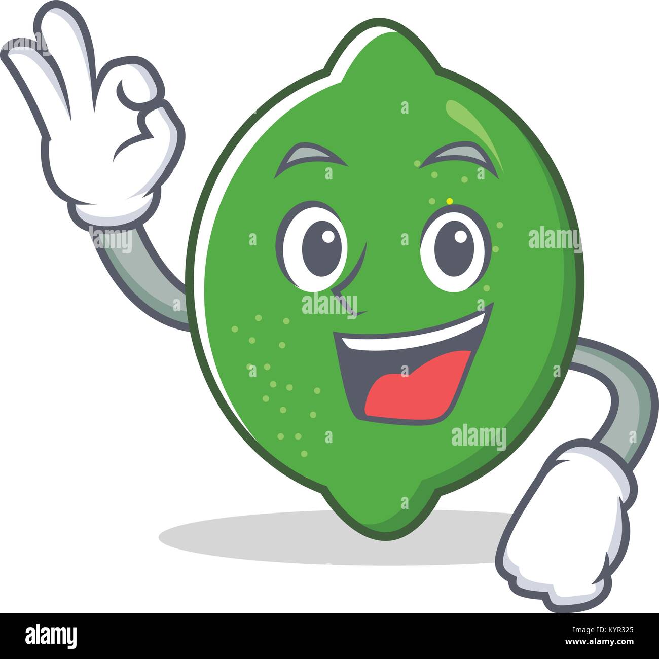 Okay lime character cartoon style Stock Vector Image & Art - Alamy