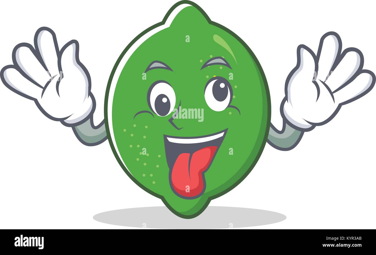 Crazy lime mascot cartoon style Stock Vector Image & Art - Alamy