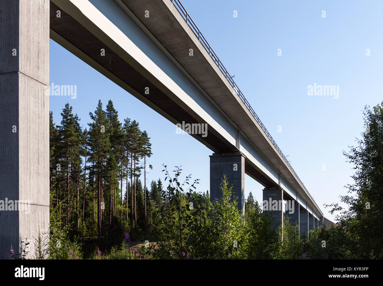 The Bothnia Line Nyland to Umea. Modern, newly built High-speed railway ...