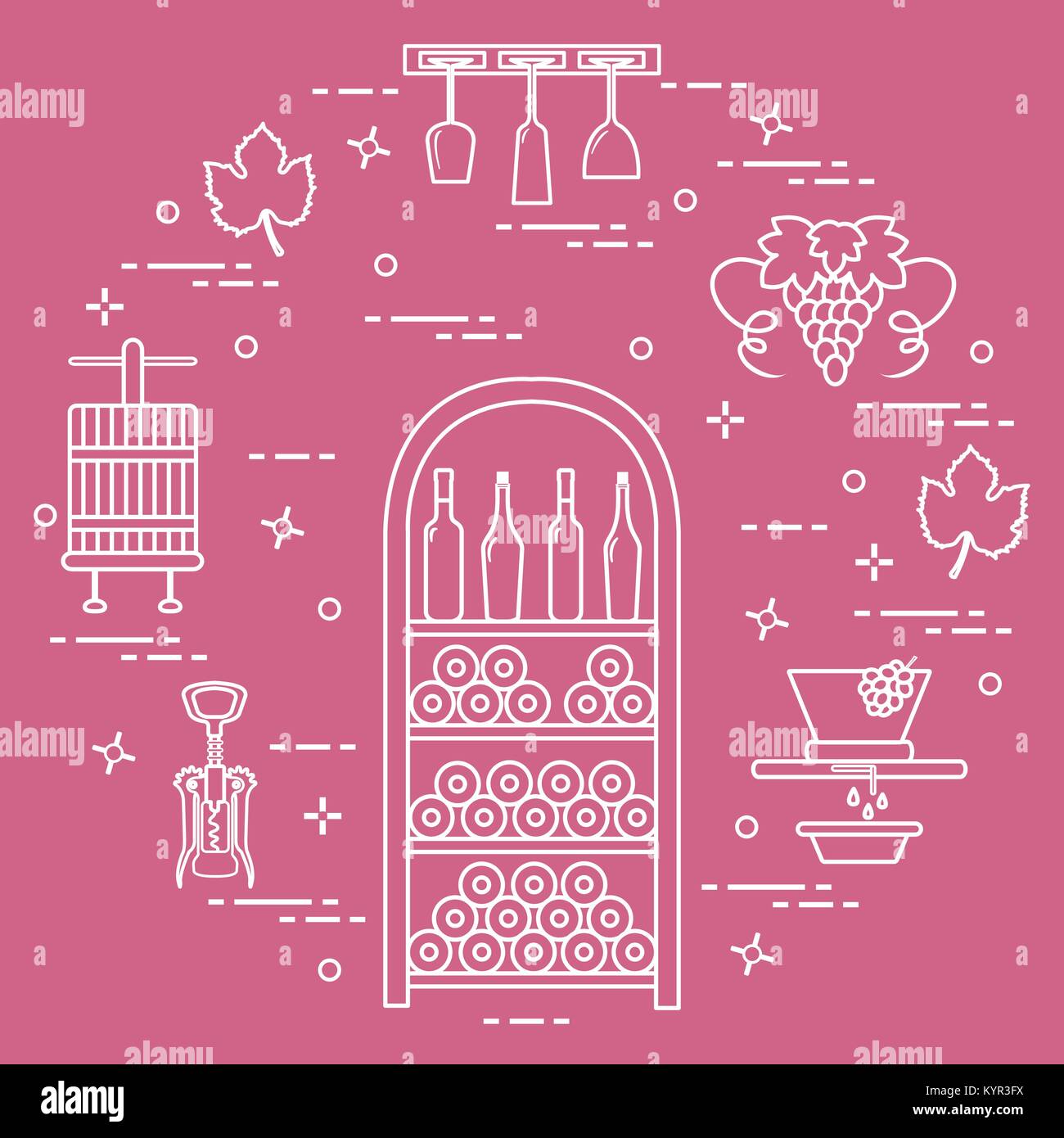 Winemaking: the production and storage of wine. Culture of drinking ...