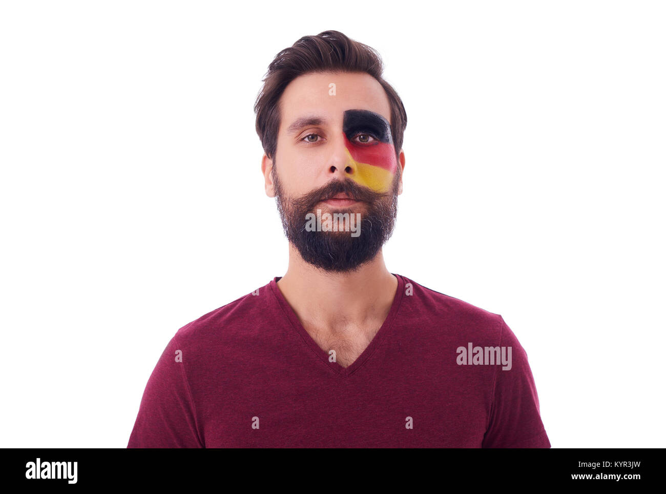 Portrait of proud german soccer man Stock Photo - Alamy