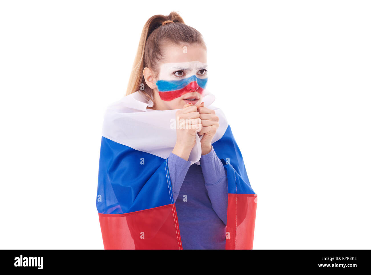 Sport fan praying hi-res stock photography and images - Alamy