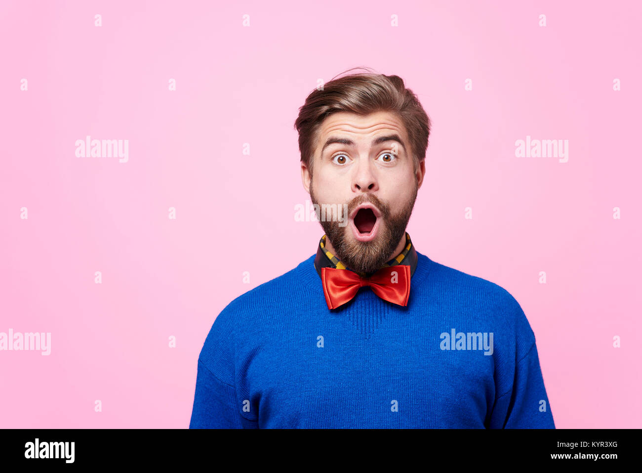 Close up shocked surprised man hi-res stock photography and images - Alamy