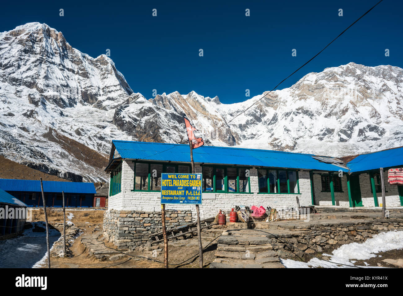Annapurna base camp abc hi-res stock photography and images - Alamy