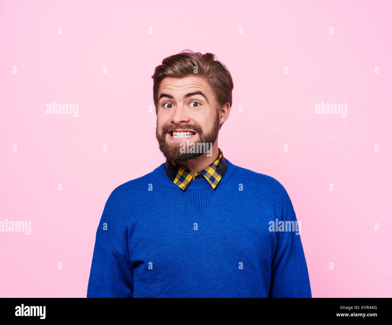 Clenching teeth hi-res stock photography and images - Alamy