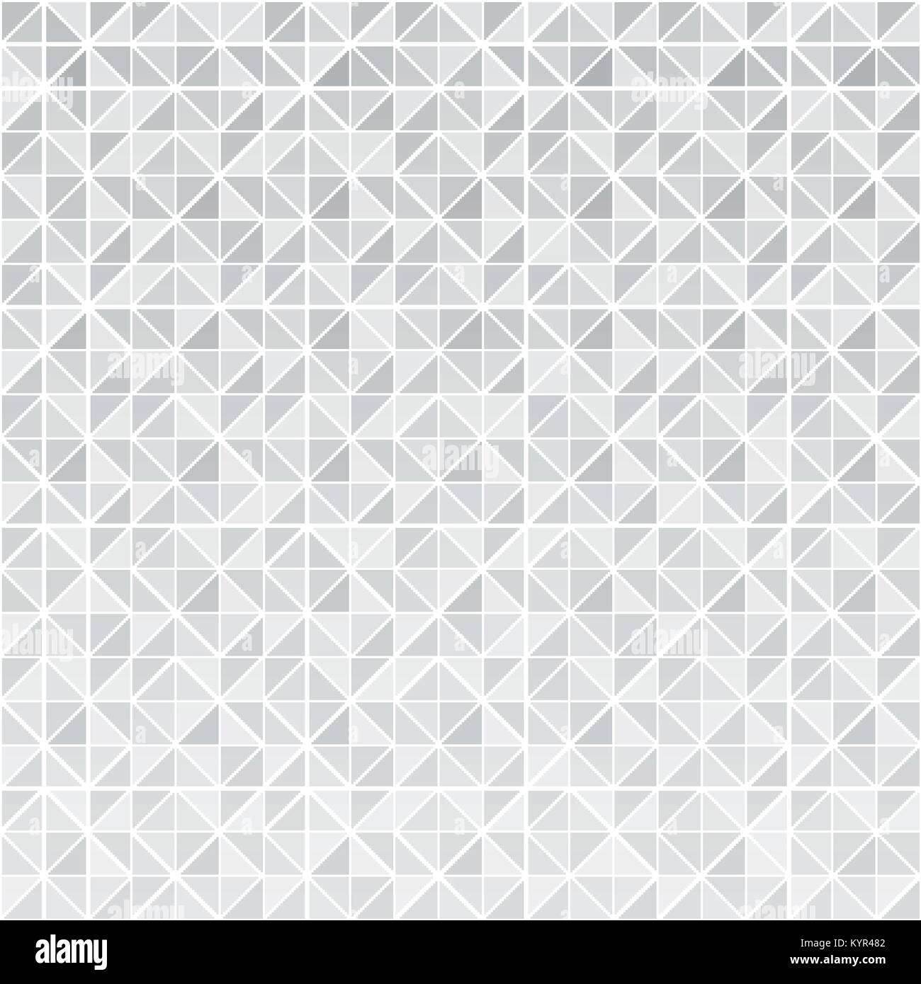Abstract geometric triangle pattern mosaic on gray and white color ...