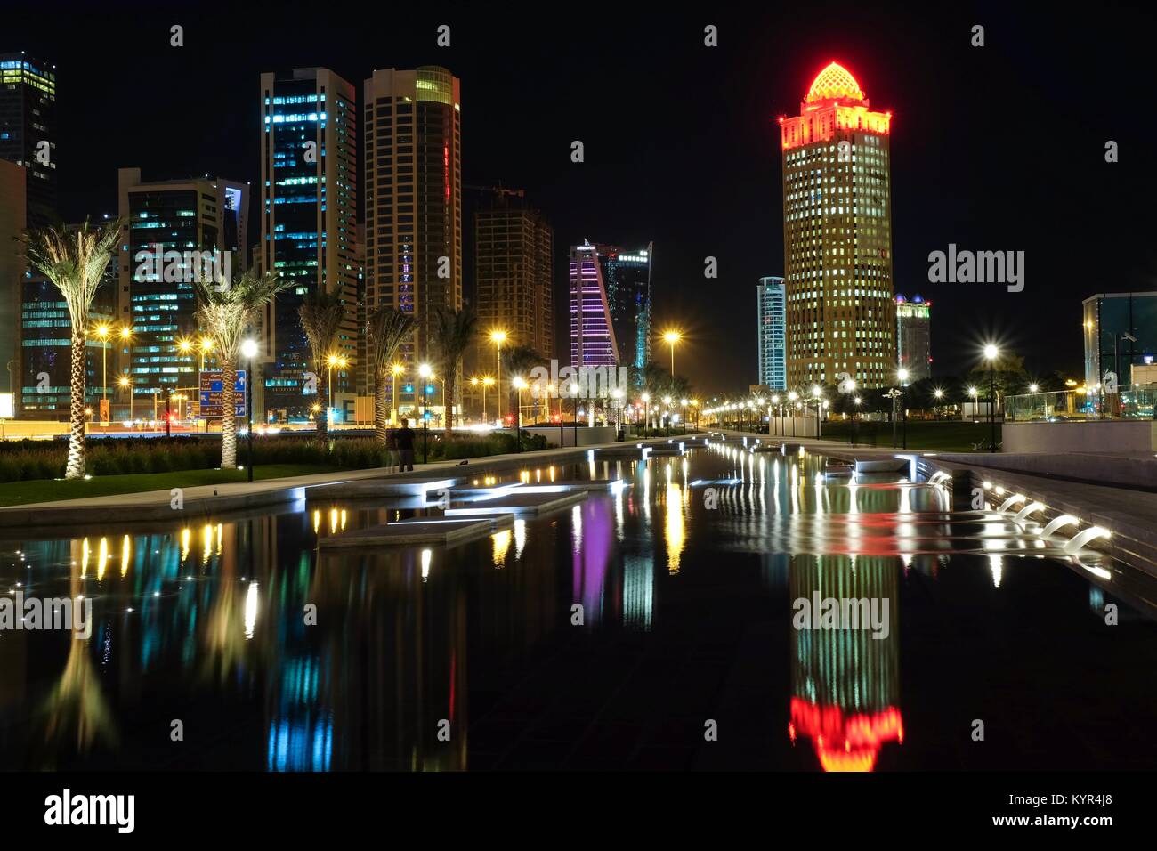 Doha, Qatar's skyline Stock Photo - Alamy