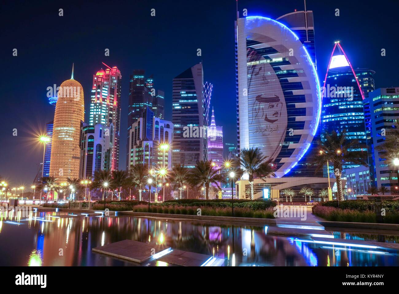 Doha, Qatar's skyline Stock Photo - Alamy