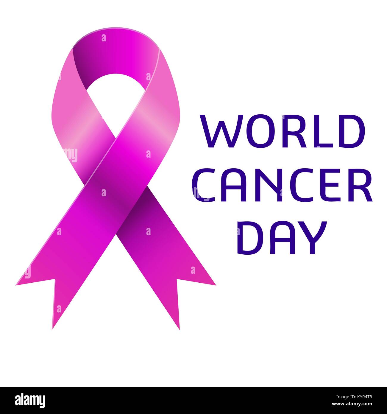 World cancer day february Stock Vector Images - Alamy