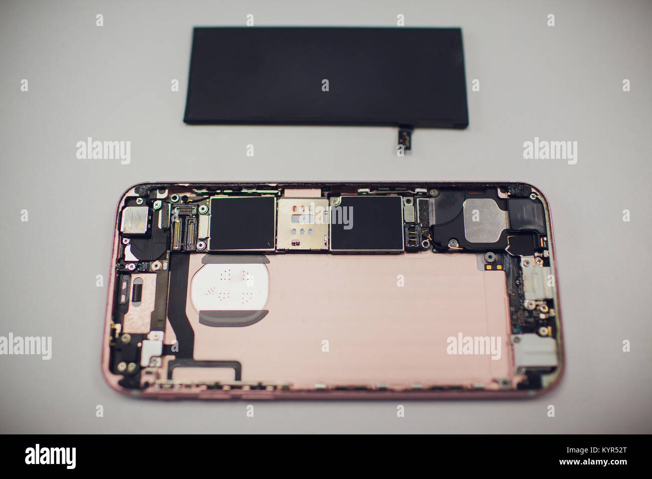 Close-up photos showing process of mobile phone repair Stock Photo - Alamy