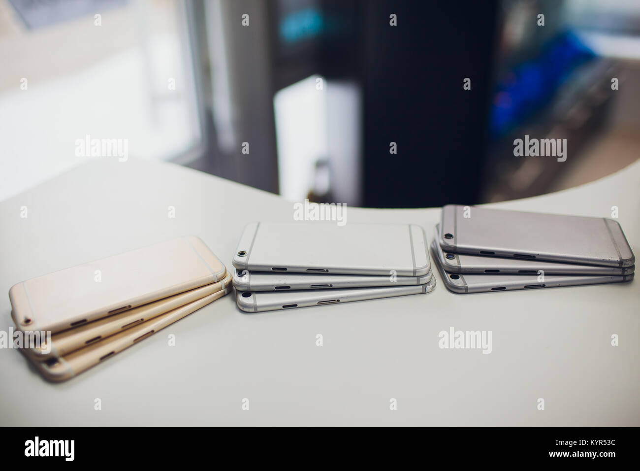 Close-up photos showing process of mobile phone repair Stock Photo - Alamy