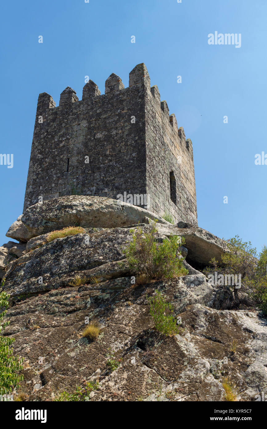 Castle of the historical village of Sortelha , Portugal Stock Photo - Alamy