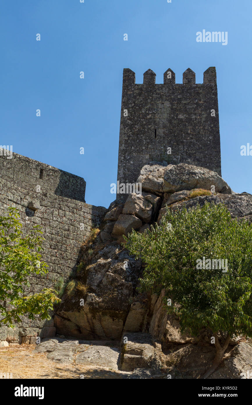 Castle of the historical village of Sortelha , Portugal Stock Photo - Alamy
