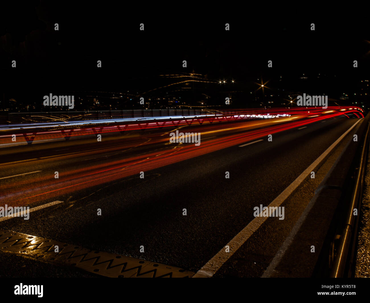 Long exposure car tail lights hi-res stock photography and images - Alamy