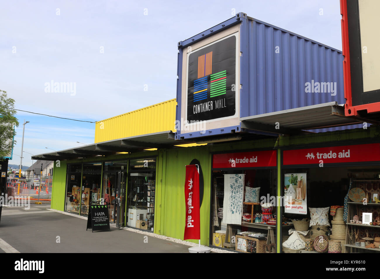 Container mall christchurch new zealand hi-res stock photography and ...