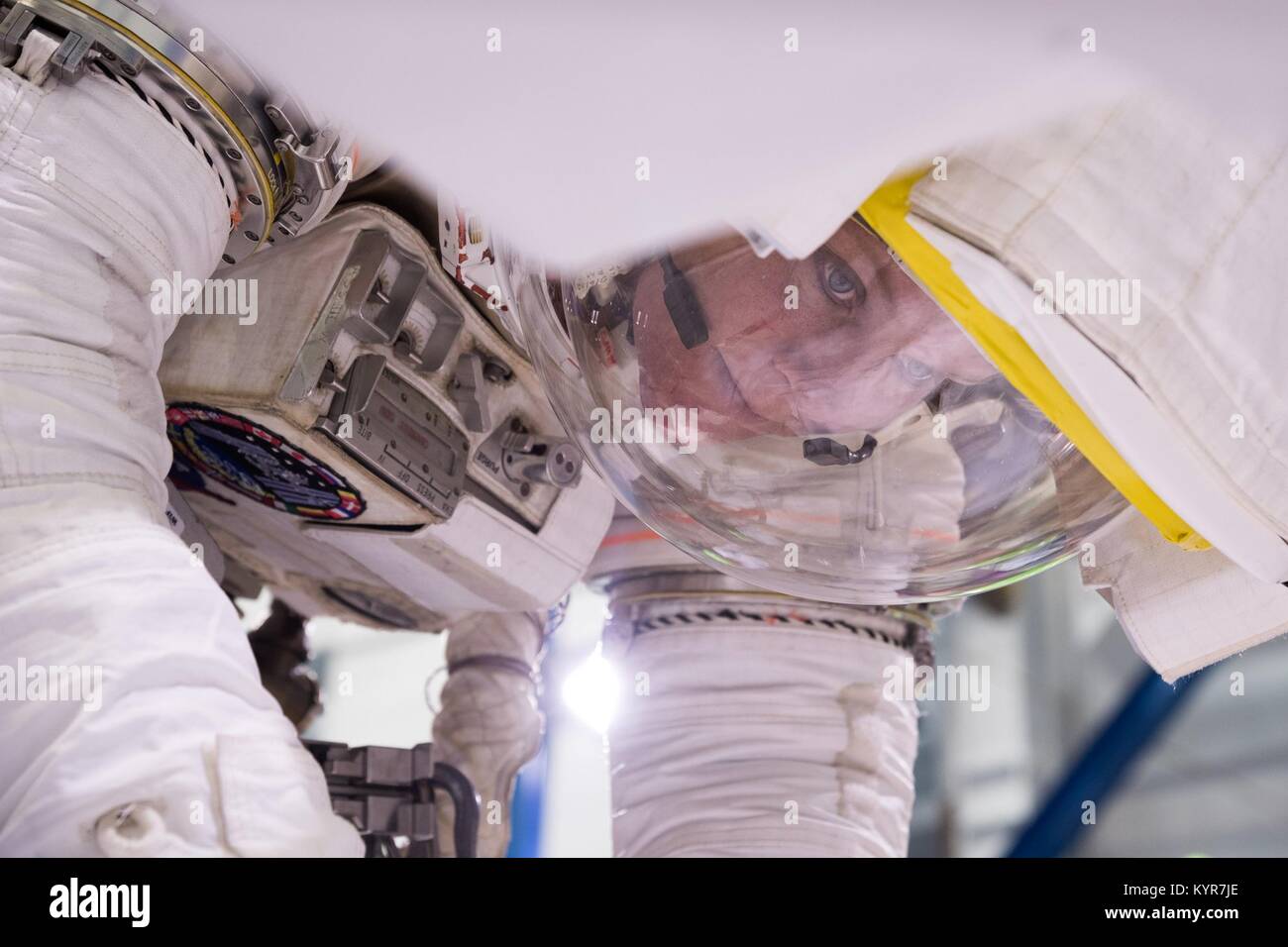 NASA Astronaut Anne McClain during a microgravity simulation under ...