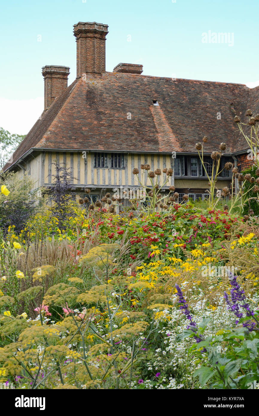 Great Dixter House and Gardens - Long Border in late summer, end of ...