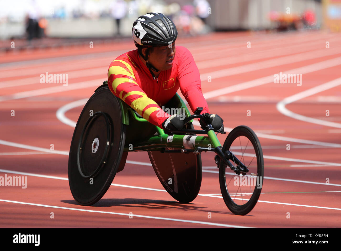 Yufei ZHAO of China in the Men's 400m T53 Heats at the World Para ...
