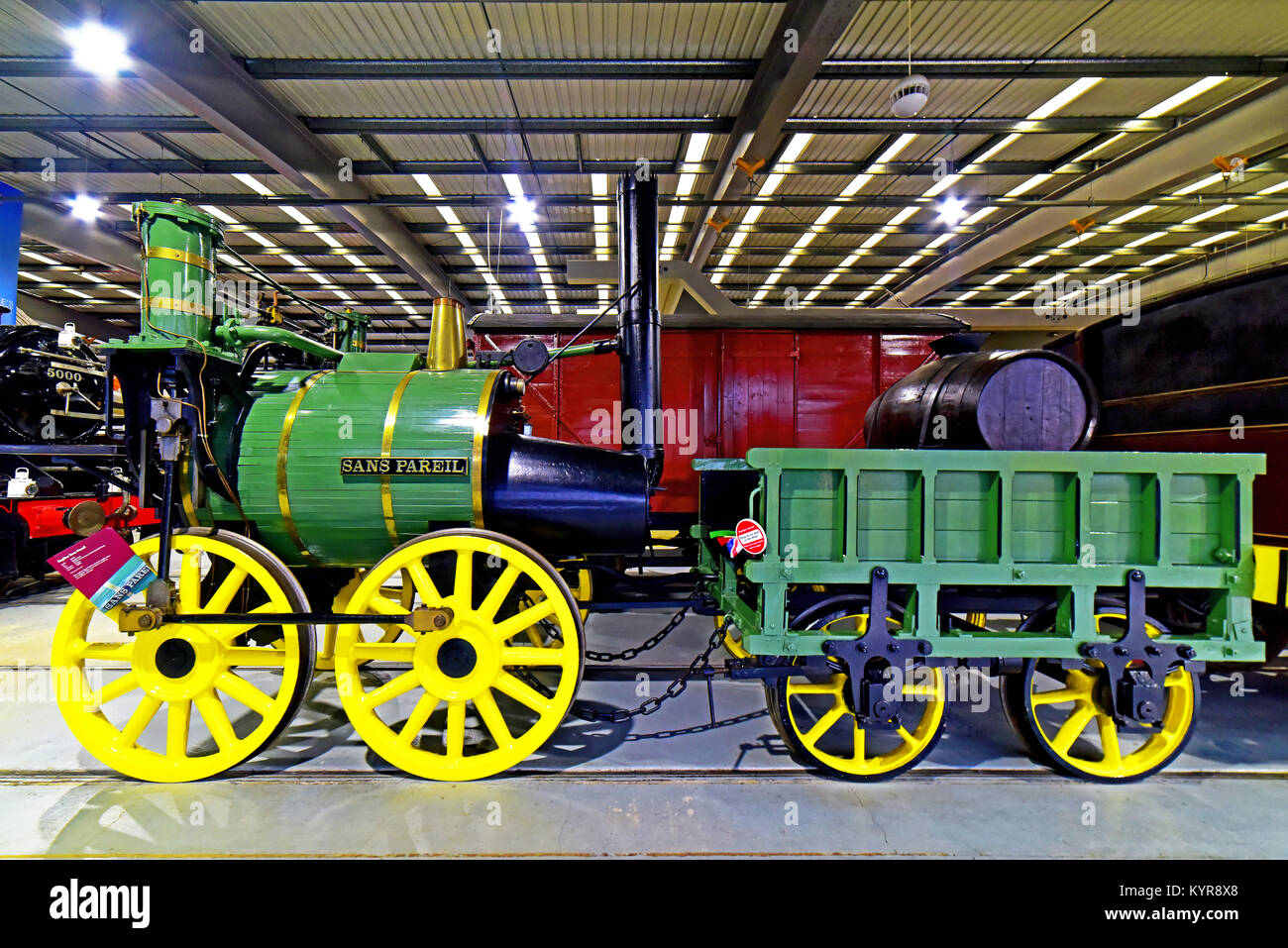 Shildon Railway Museum Sans Pareil early locomotive Stock Photo - Alamy