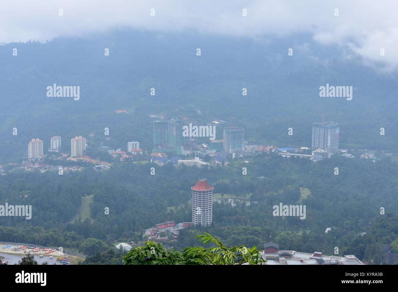 Genting Highlands, Malaysia - November 2, 2017: Aerial view of Genting ...
