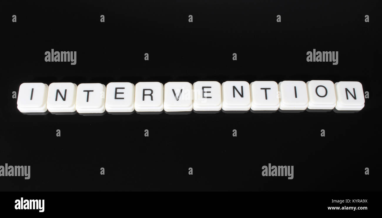 Intervention text word title caption label cover backdrop background ...