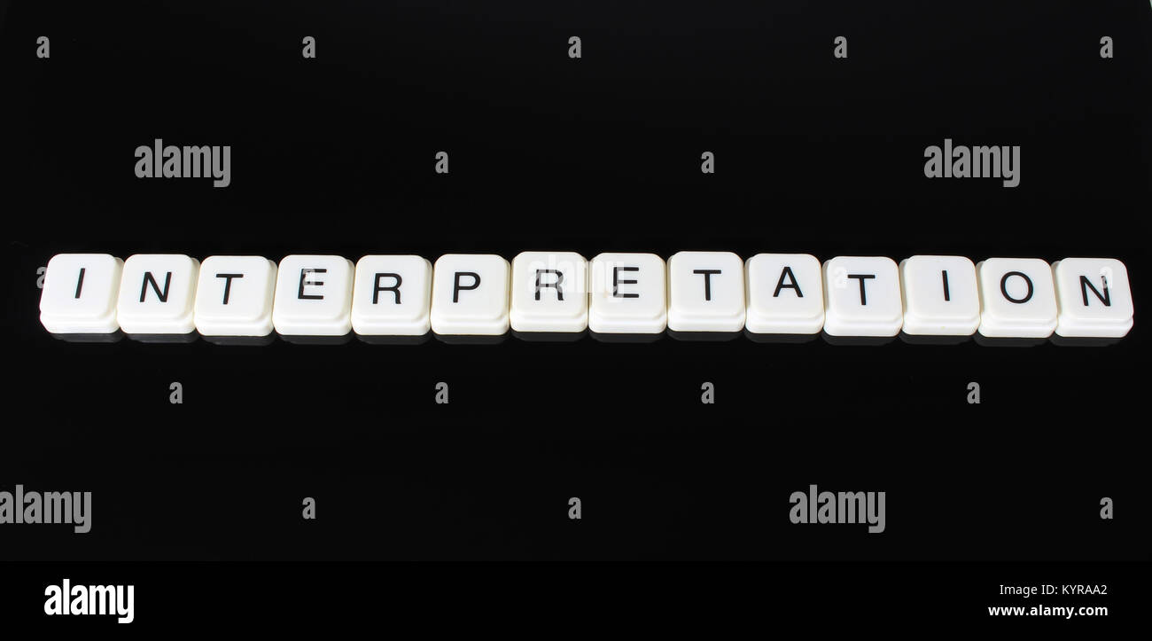 Text interpretation hi-res stock photography and images - Alamy