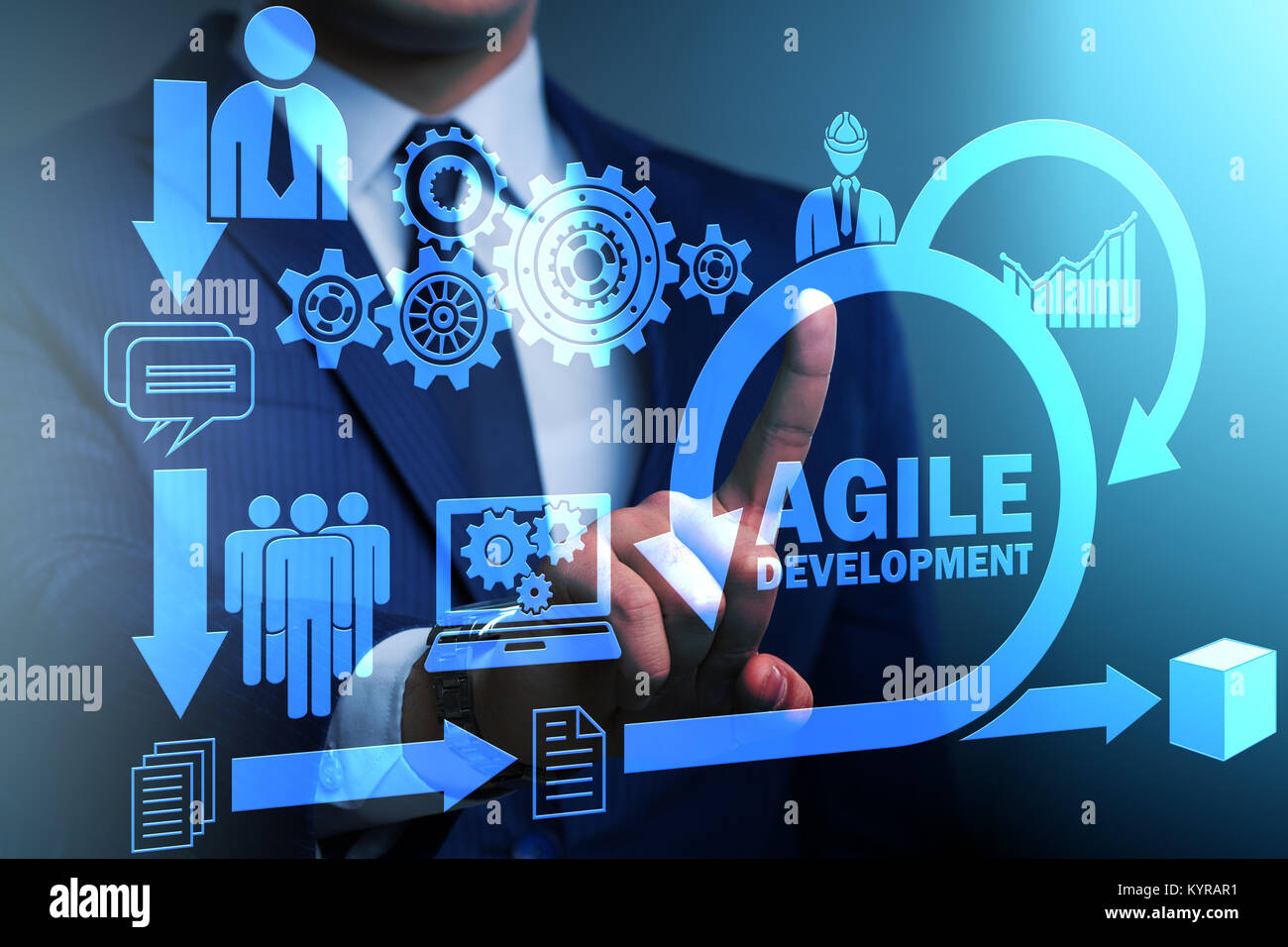 Concept of agile software development Stock Photo - Alamy