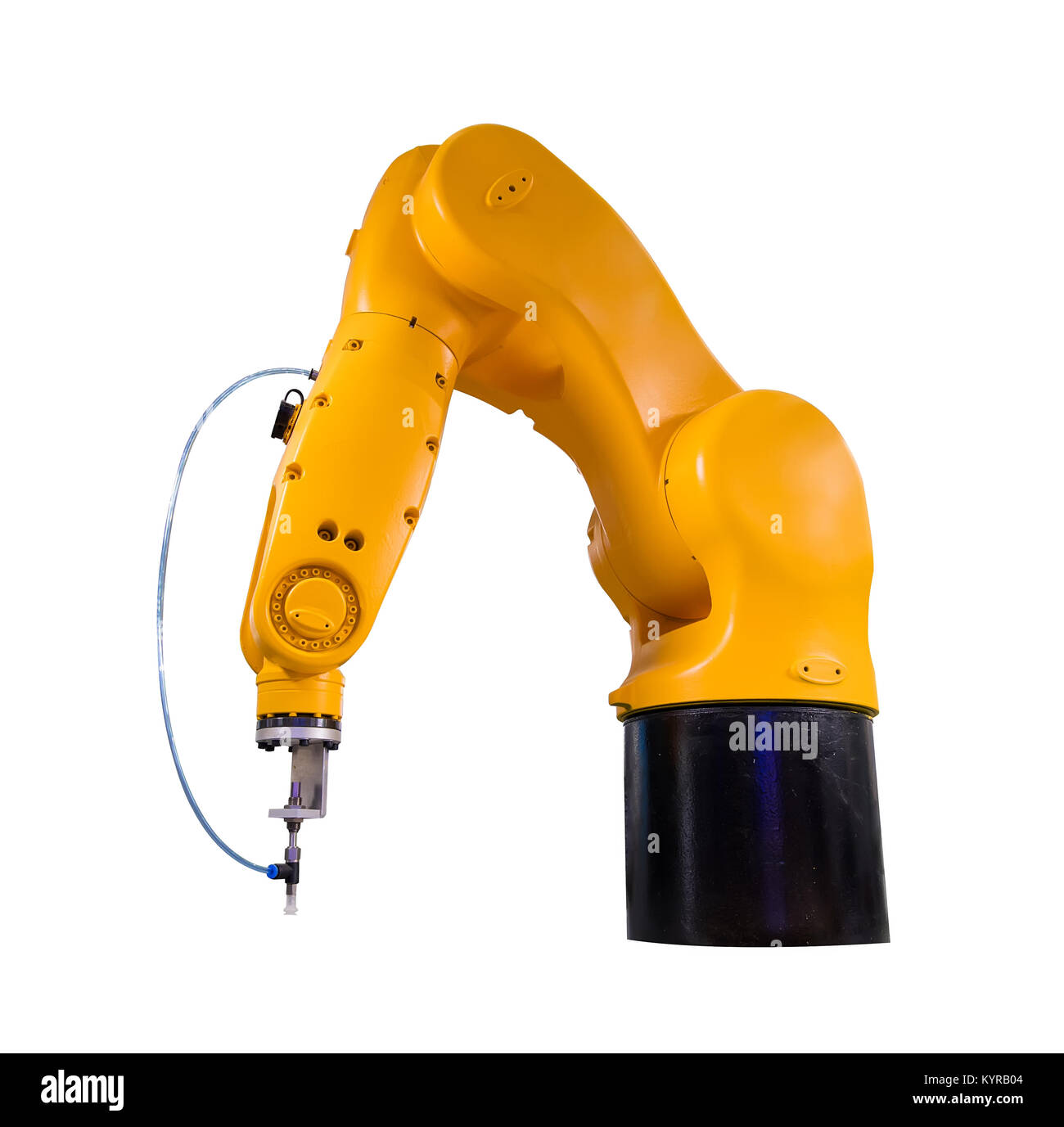 robotic arm for industry isolated on white Stock Photo - Alamy